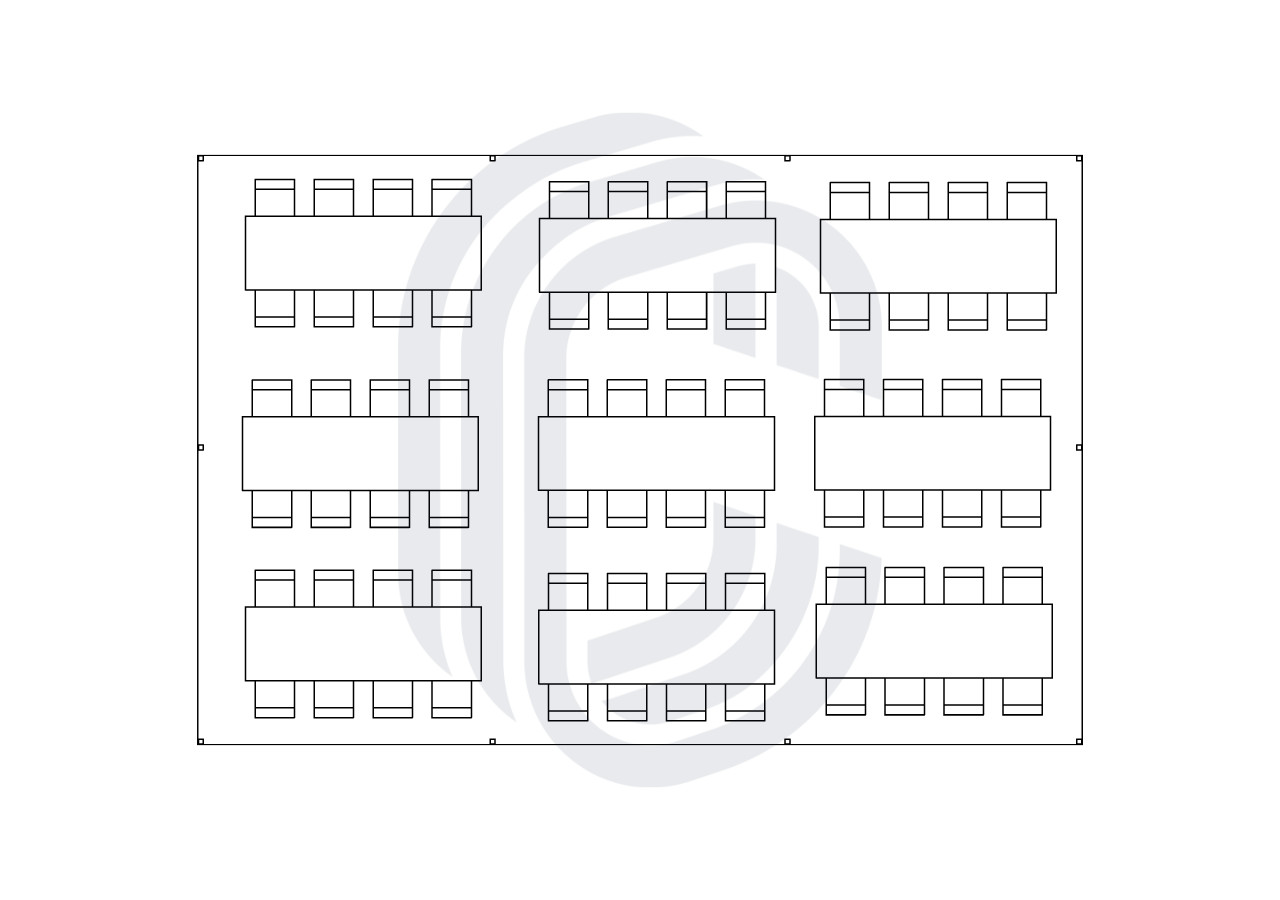 20' by 30' Frame Tent for 72 Guests | Collective Event Group