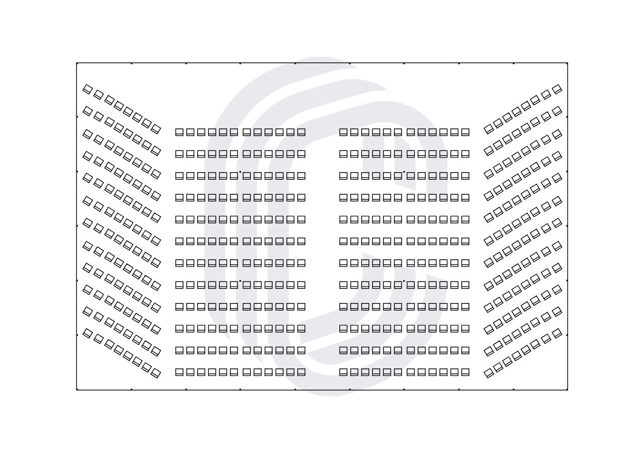 60′ by 90′ Pole Tent Layout for a 480 Guest Ceremony | Collective Event ...